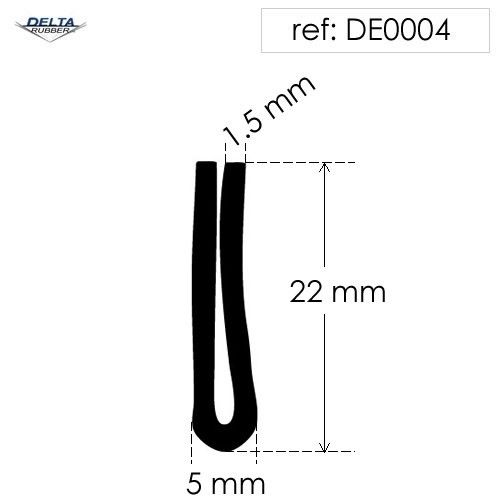 U channel rubber extrusions and rubber seals from Delta Rubber Limited ...