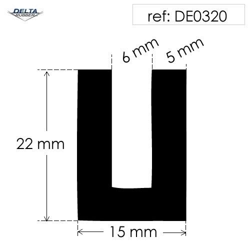 U channel rubber extrusions and rubber seals from Delta Rubber Limited ...