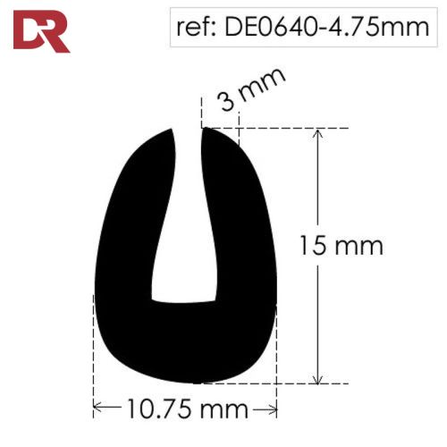 U channel rubber extrusions and rubber seals from Delta Rubber Limited ...