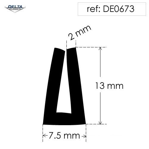 U channel rubber extrusions and rubber seals from Delta Rubber Limited ...