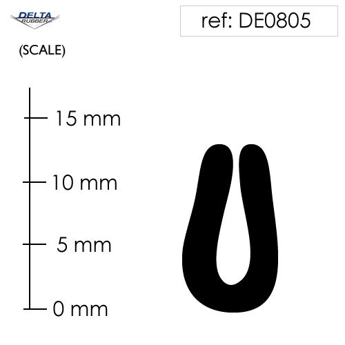 U channel rubber extrusions and rubber seals from Delta Rubber Limited ...