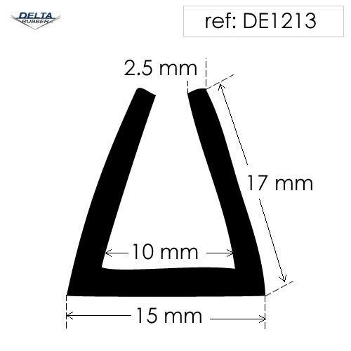 U channel rubber extrusions and rubber seals from Delta Rubber Limited ...